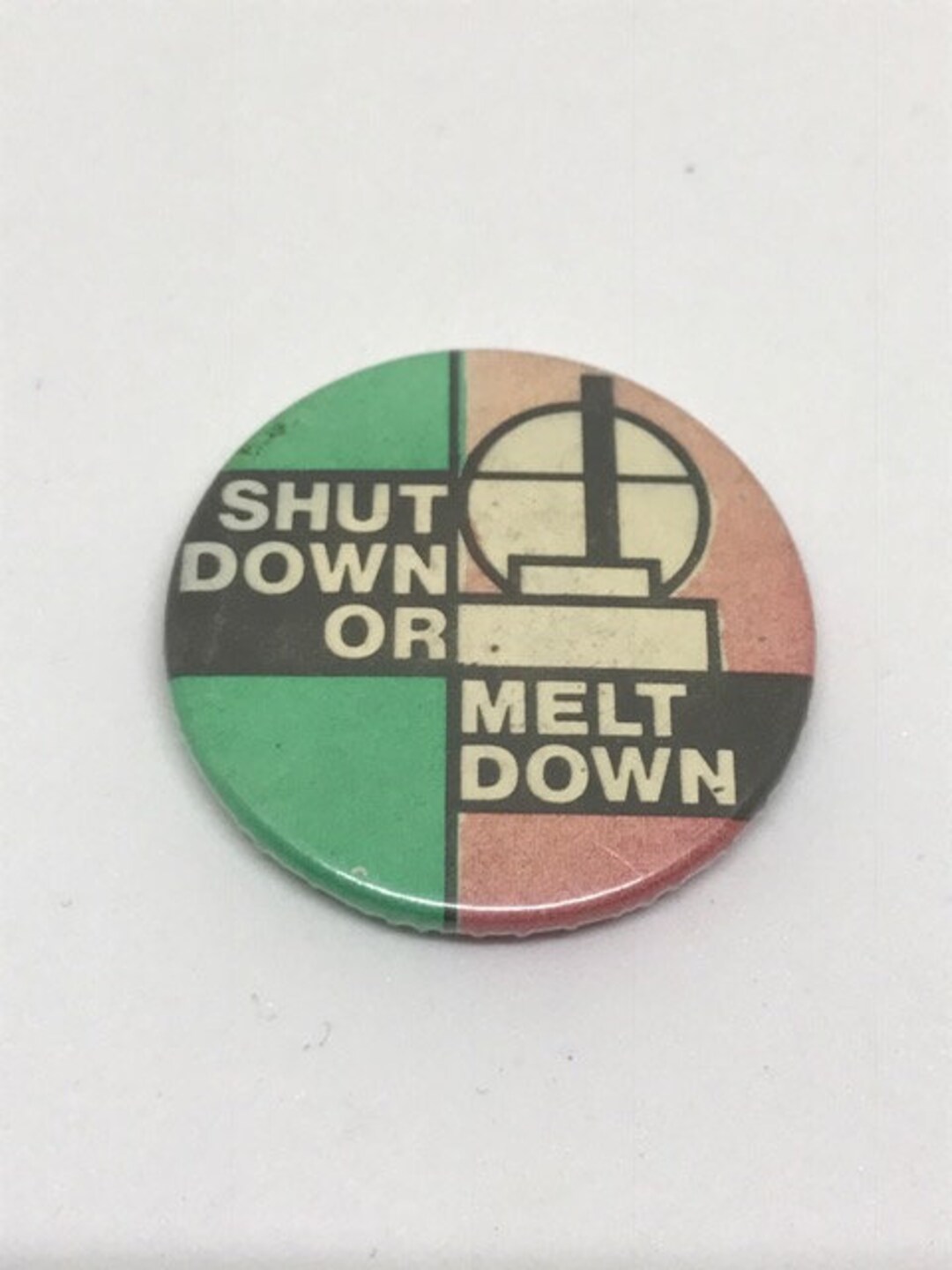Shut Down or Melt Down" No Nukes" Original Propaganda Button 1970's - Etsy