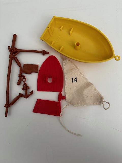 Smurf Boat Playset #5 Peyo 1980 - Etsy