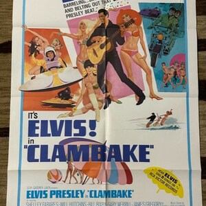 Elvis Presley Original Clambake Movie Theater Poster 1967 - Etsy