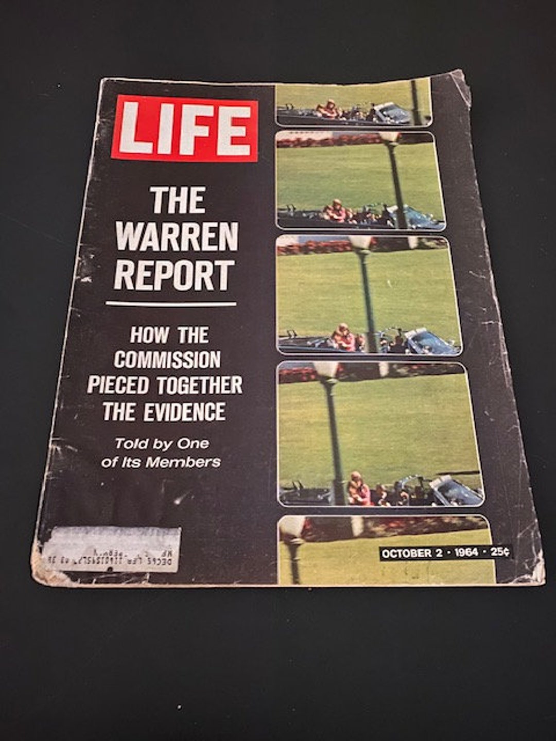LIFE Rapport de la Commission Warren Assassinat de JFK Octobre - Etsy ...