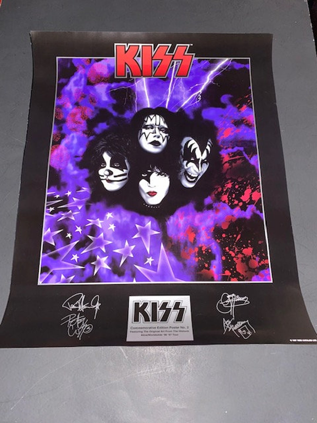 KISS Commemorative Edition Poster 2 Art - Alive/worldwide '96 '97 Tour ...