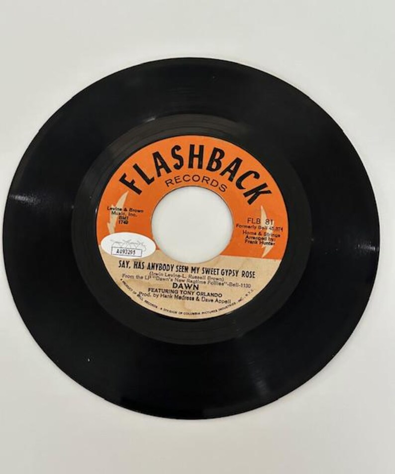 Tony Orlando & Dawn Autographed 45 Record (JSA) - Etsy