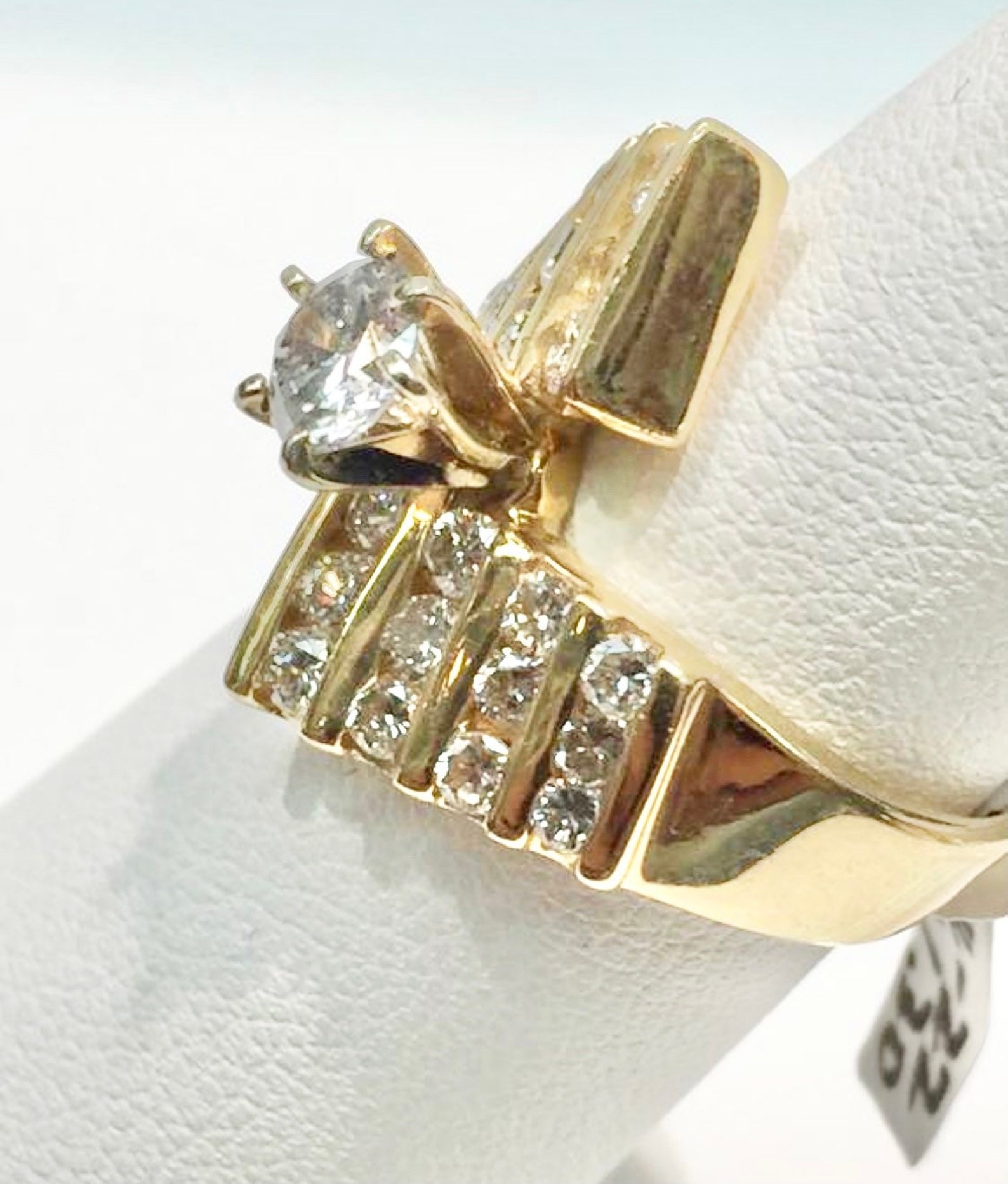 Vintage 14K Gold Handmade Engagement Ring - Etsy