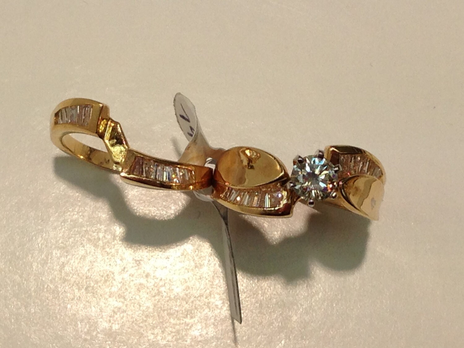 Handmade Vintage Diamond Engagement Ring Set in 14K Gold | Etsy