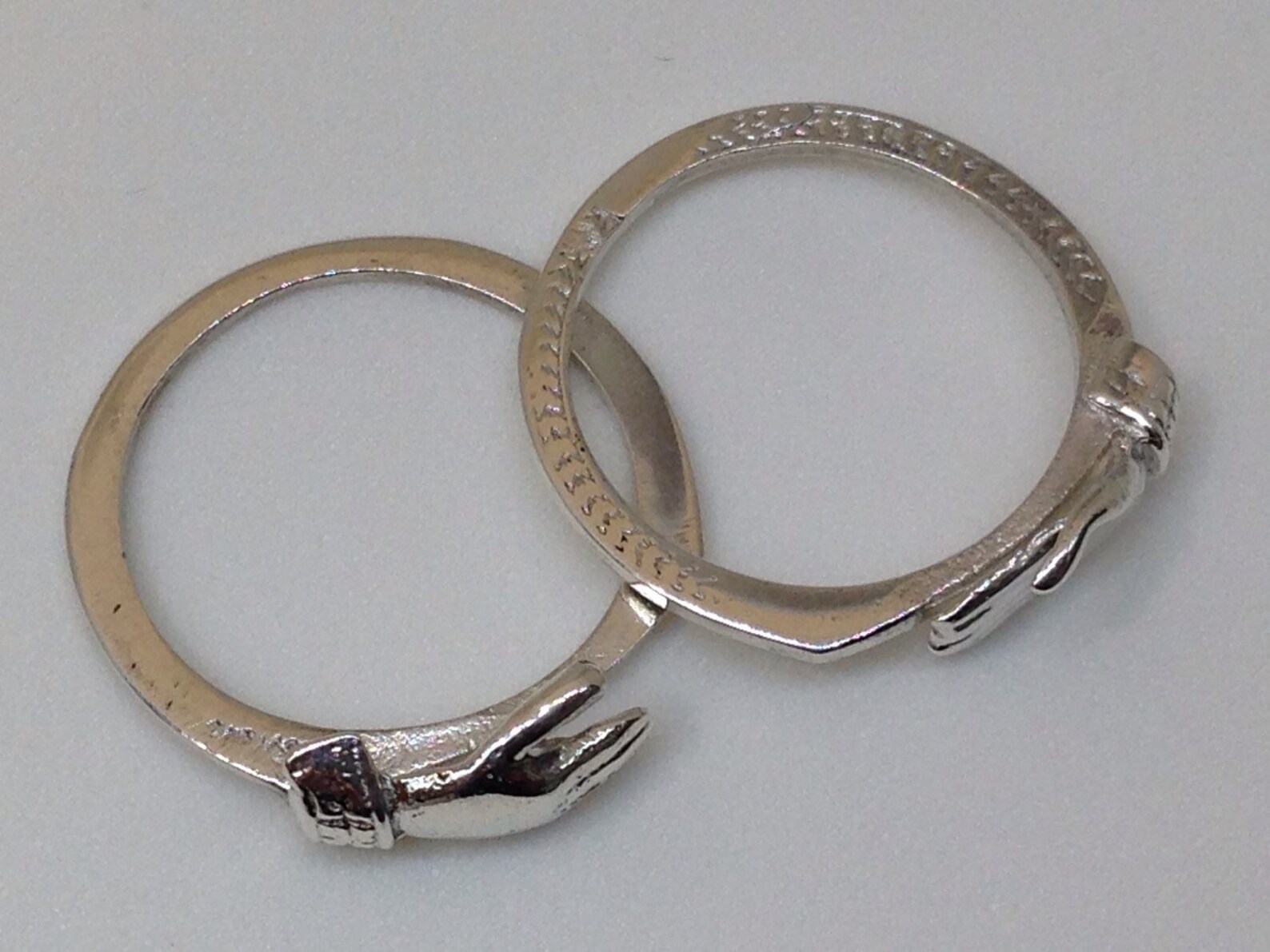 Holding Hands Ring Handmade in Sterling Silver Hands Holding | Etsy