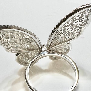 Butterfly Handmade Ring in Sterling Silver, Butterfly Ring, Butterfly ...