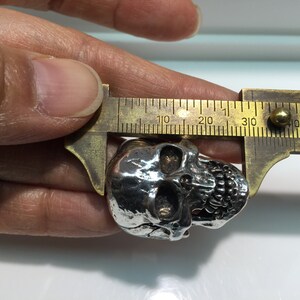 Genuine Solid Sterling Silver Skull Ring, Skull Ring, Skulls, Skull ...