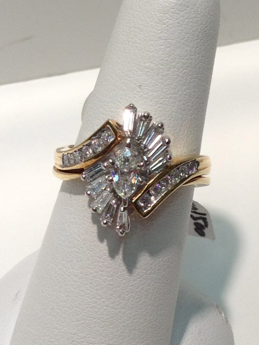 Marquise and baguette ring store