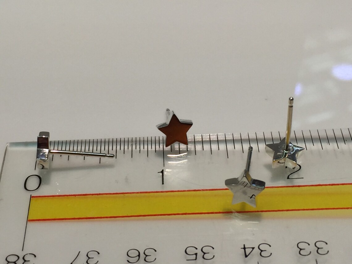 Star Stud Earrings in Silver, Stars, Celestial Jewelry, Space, Sky ...