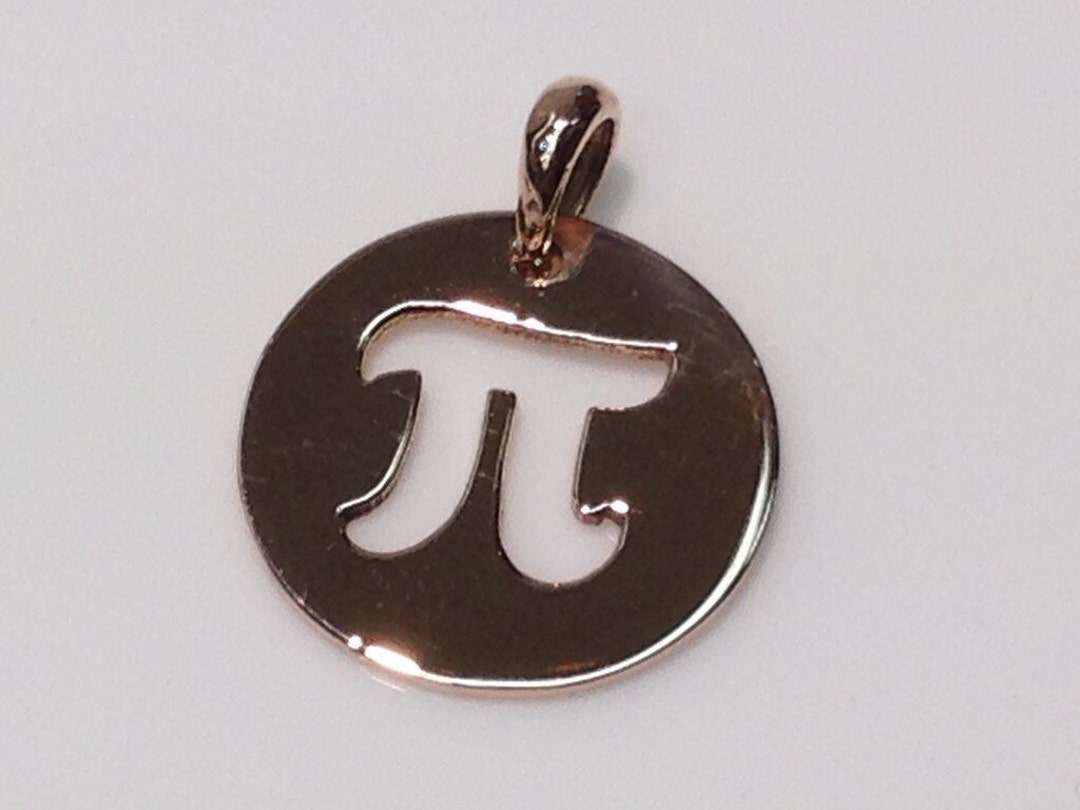 Mathematical Symbol Pi Handmade Pendant With 16" Necklace, Pi Pendant ...