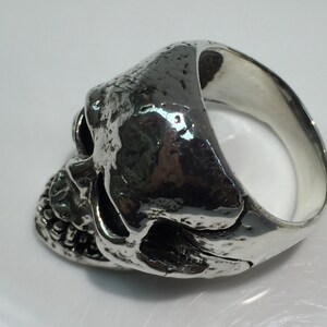 Genuine Solid Sterling Silver Skull Ring, Skull Ring, Skulls, Skull ...
