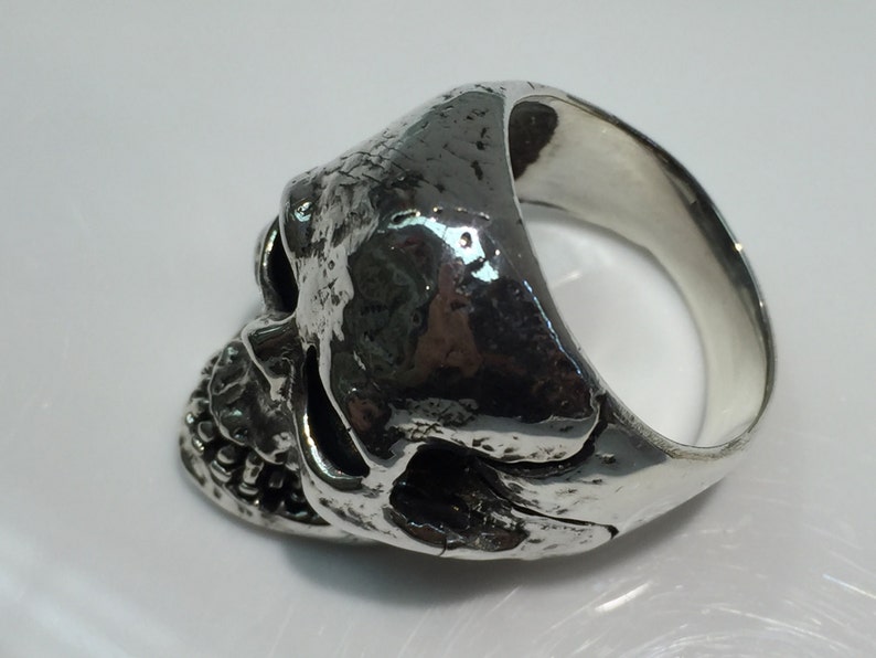 Genuine Solid Sterling Silver Skull Ring Skull Ring Skulls - Etsy