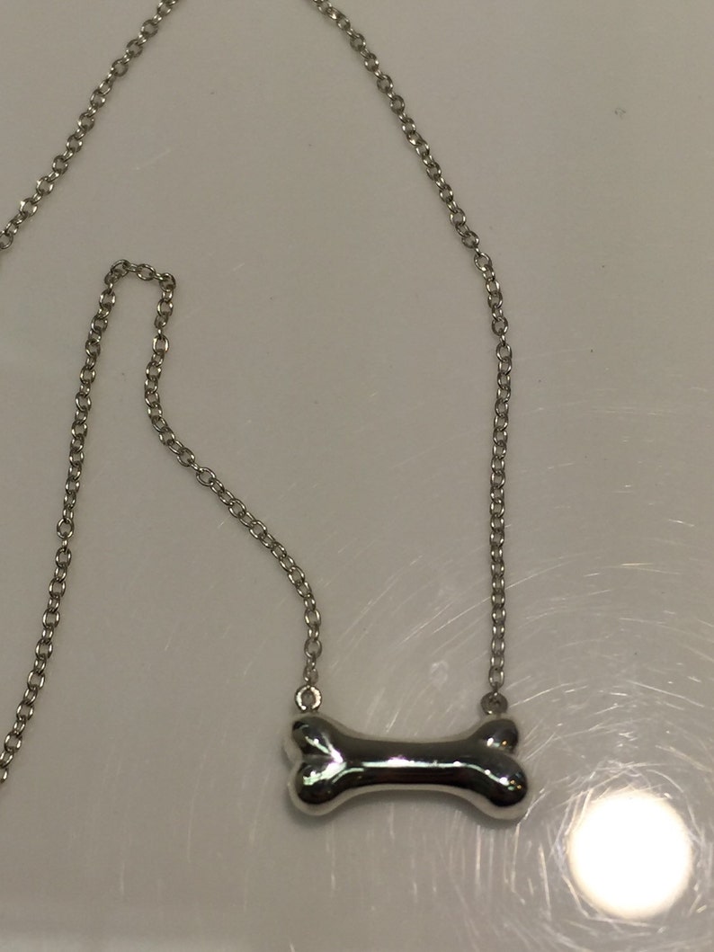 Handmade Silver 3D Bone Necklace Silver Dog Bone Necklace - Etsy