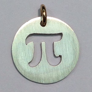 Mathematical Symbol Pi Handmade Pendant With 16" Necklace, Pi Pendant ...