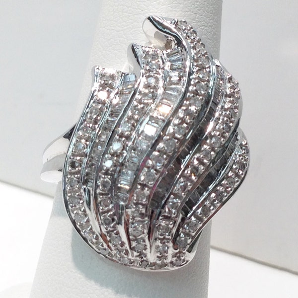 Large Diamond Ring - Etsy