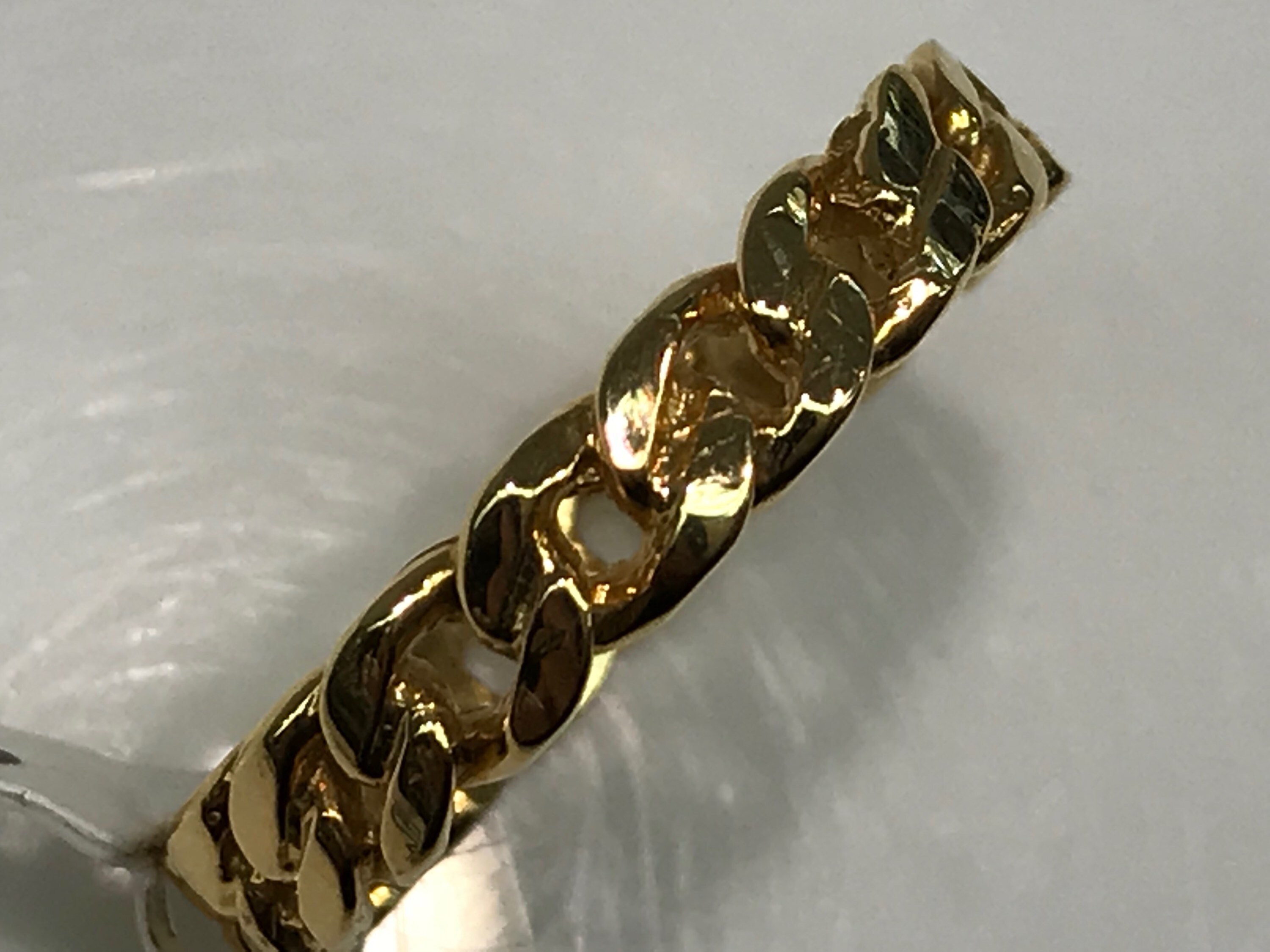 Sterling Silver Cuban Chain Design Ring Cuban Link Chain | Etsy