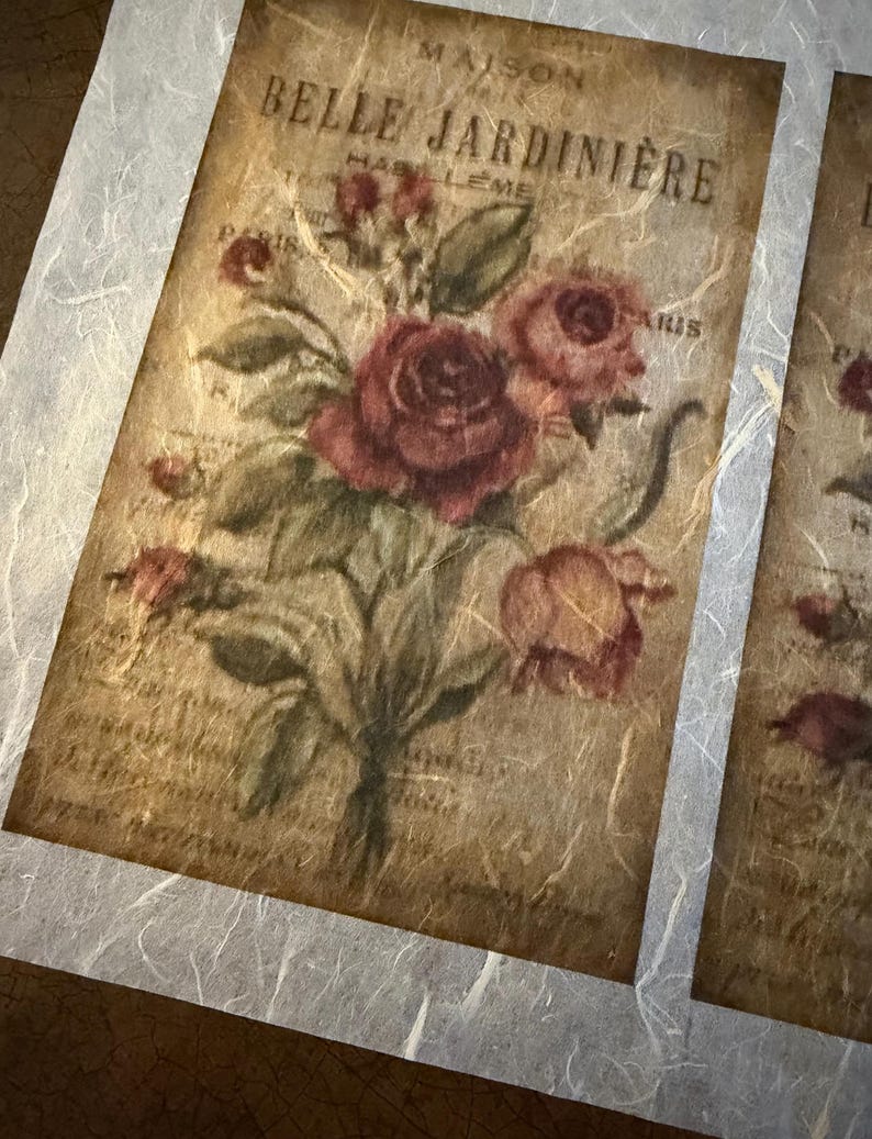 Rice Paper Victorian Rose Decoupage - Etsy