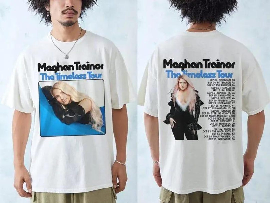 2side Meghan Trainor the Timeless Tour 2024 Shirt, Meghan Trainor 2024 ...