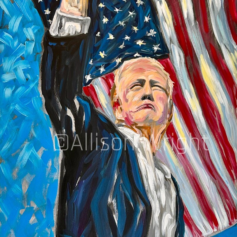 Trump Painting - Etsy