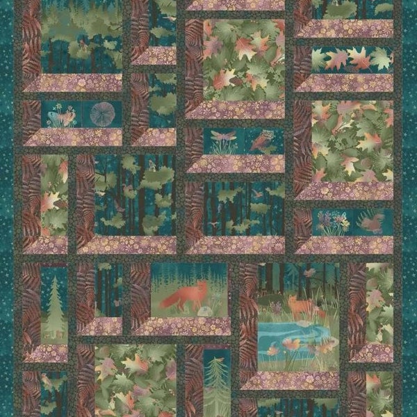Forest Quilt Pattern - Etsy