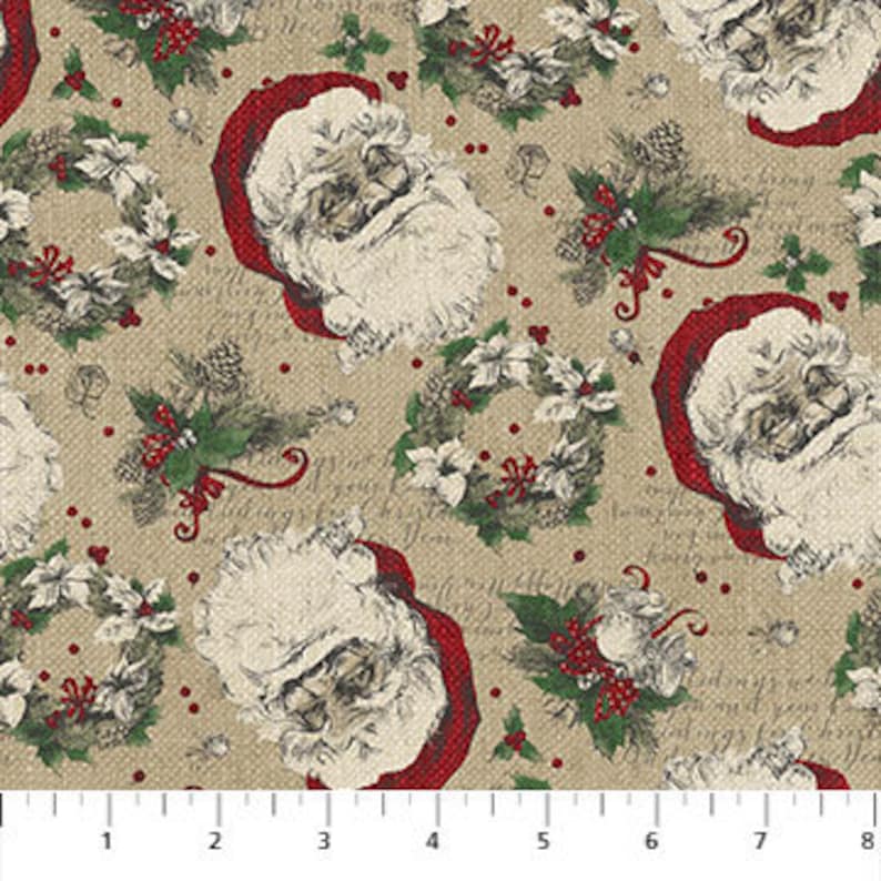 Vintage Christmas Fabric - Etsy