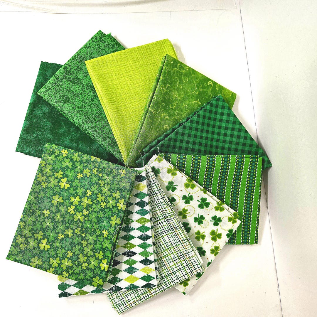 St. Patricks's Day Fat Quarter Bundle of 10 - Etsy