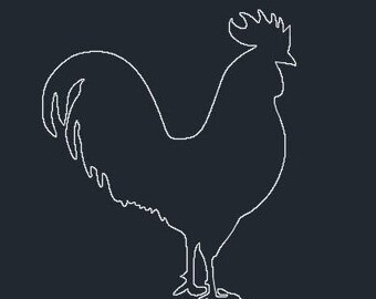 Rooster dxf | Etsy