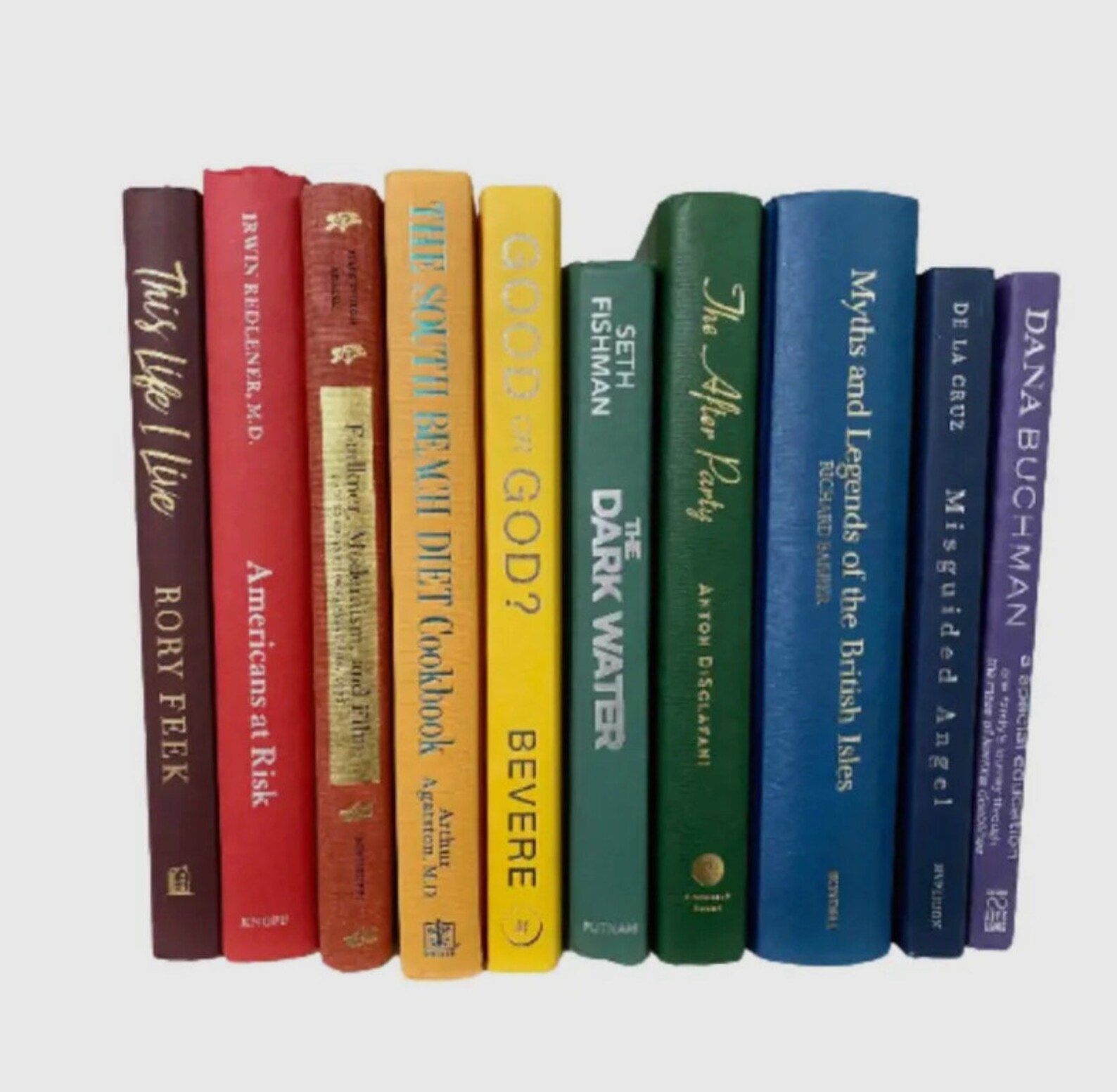 Rainbow Books for Decorating and Shelf Filling Sold by the Foot - Etsy