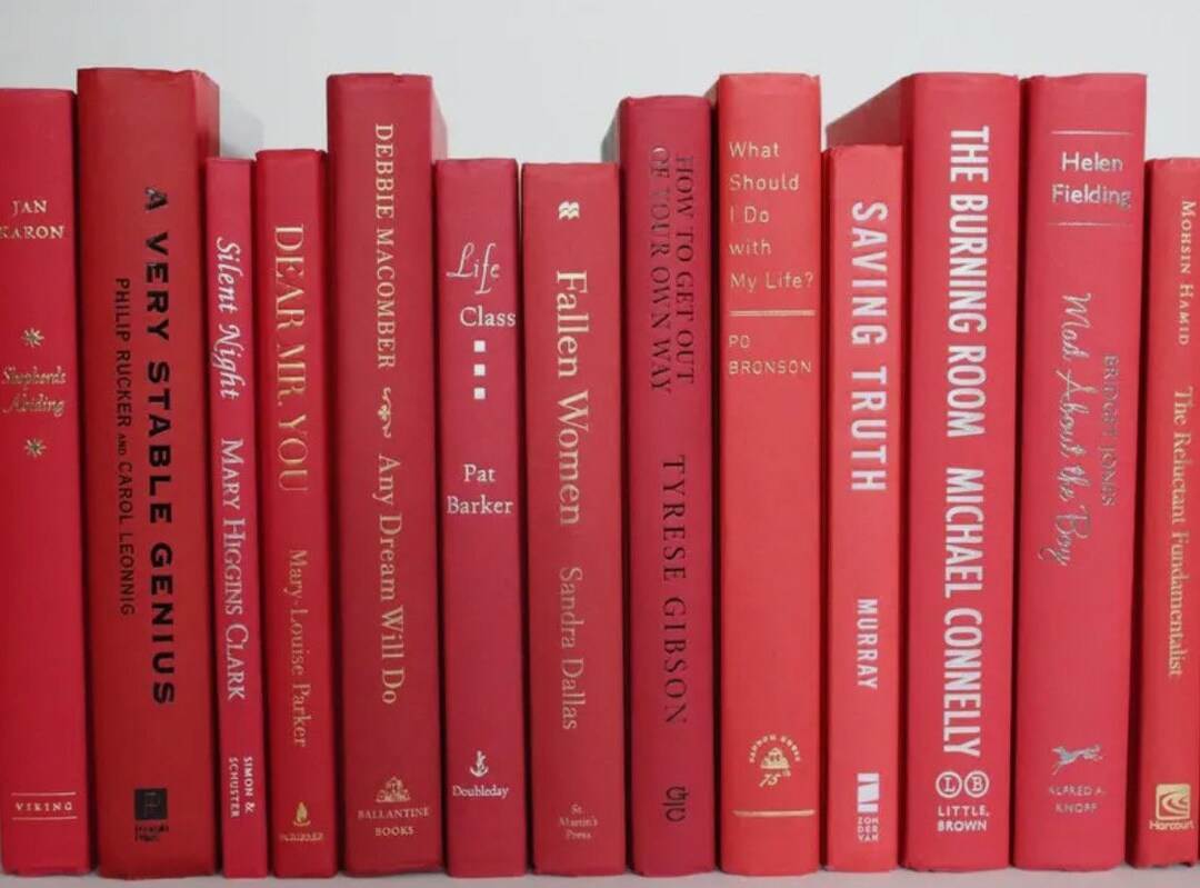 Ravishing Red Books for Decorating and Shelf Filling Sold by the Foot ...