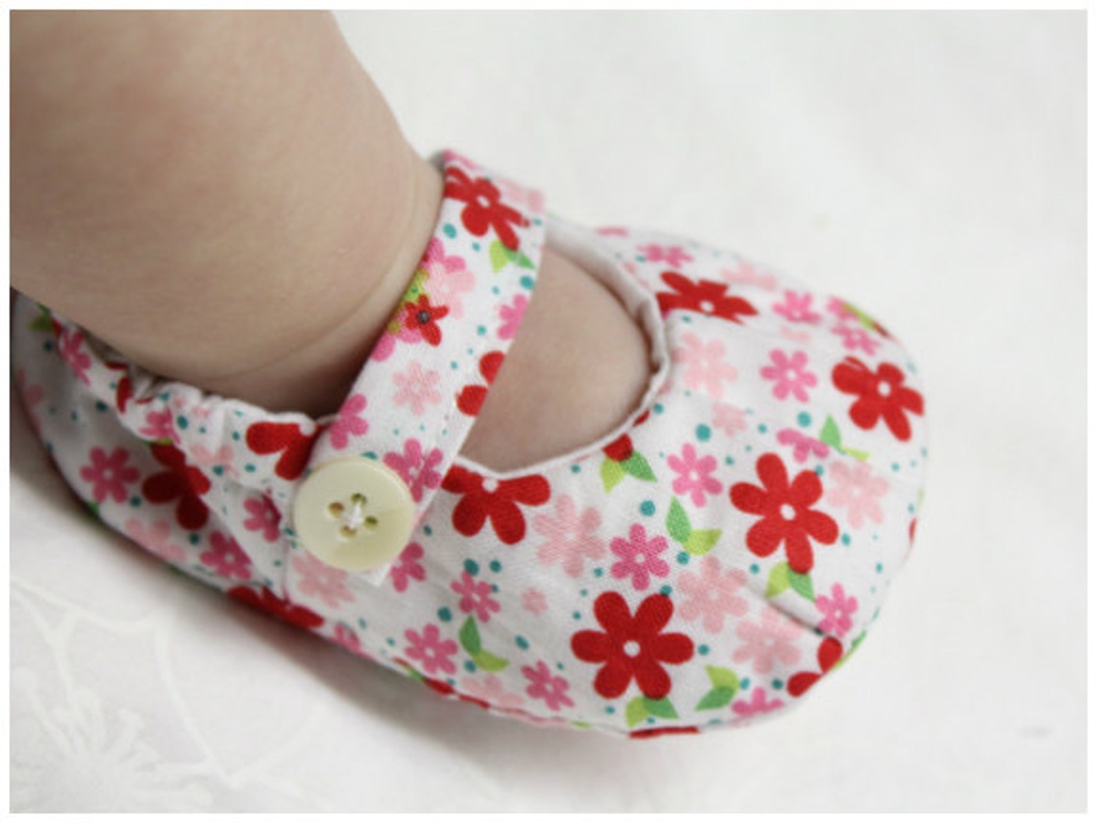 Baby Shoe Pattern Ruched Mary Janes Sizes 1 to 5 - Etsy