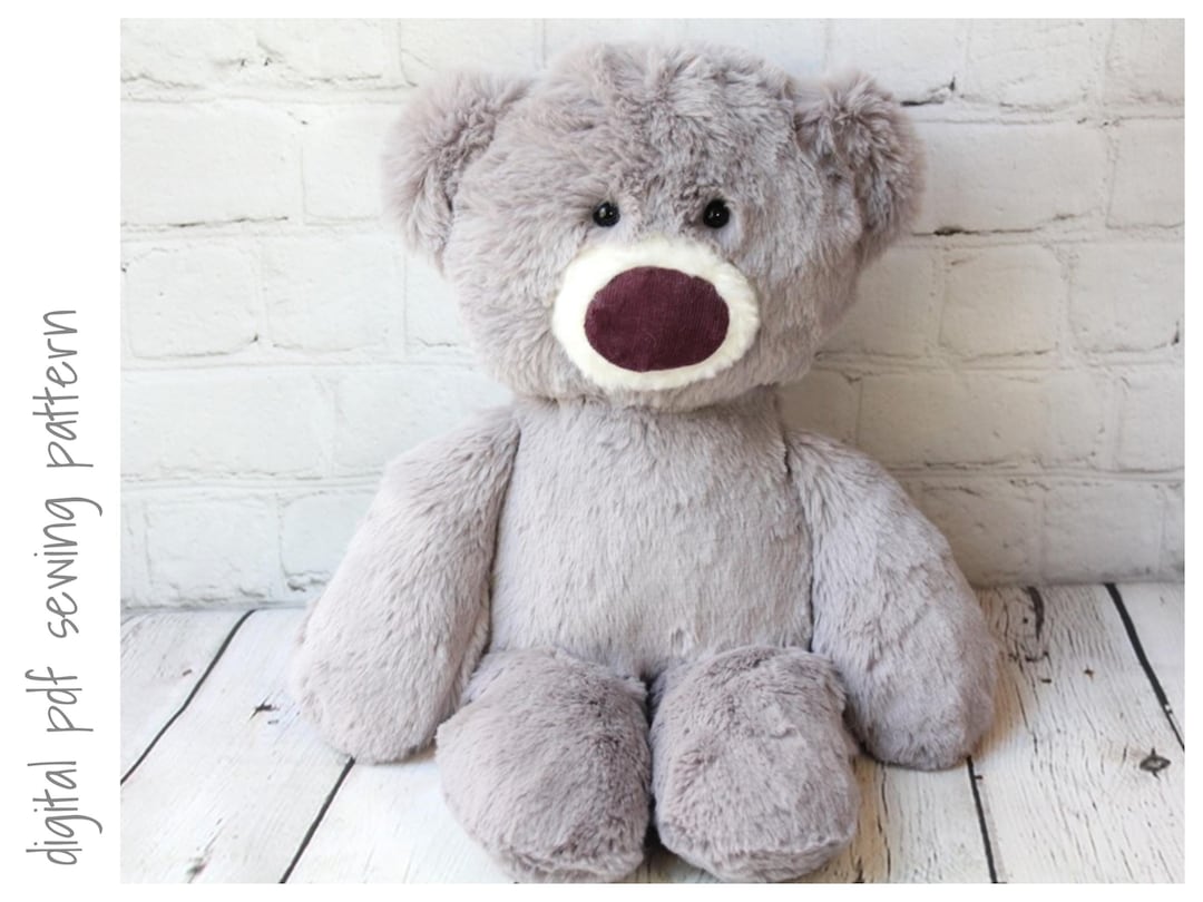 Floppy Teddy Bear Digital Pdf Sewing Pattern - Etsy