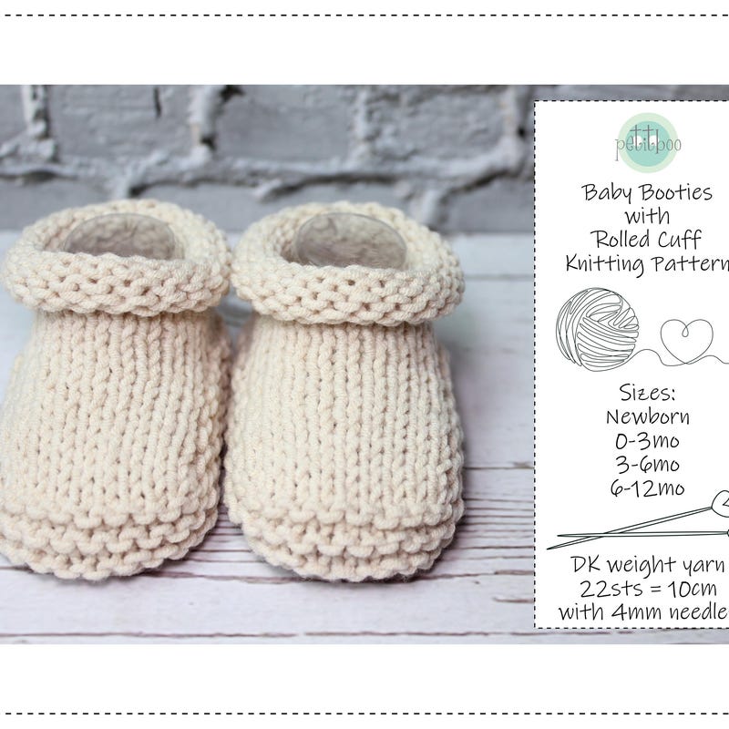Booties Newborn Pattern - Etsy UK