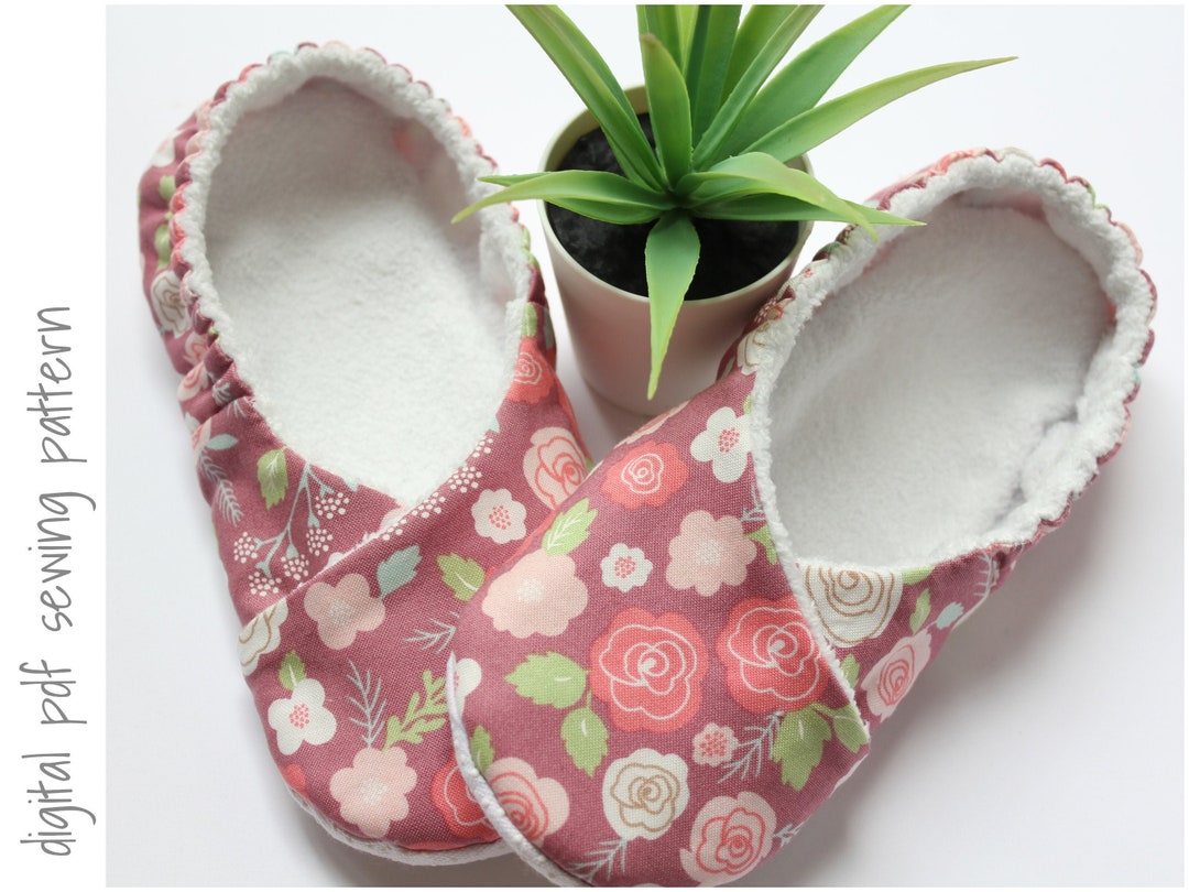 Youth-women's Slipper - Wrap-overs - Sizes 1 to 13 - Digital Pdf Sewing ...