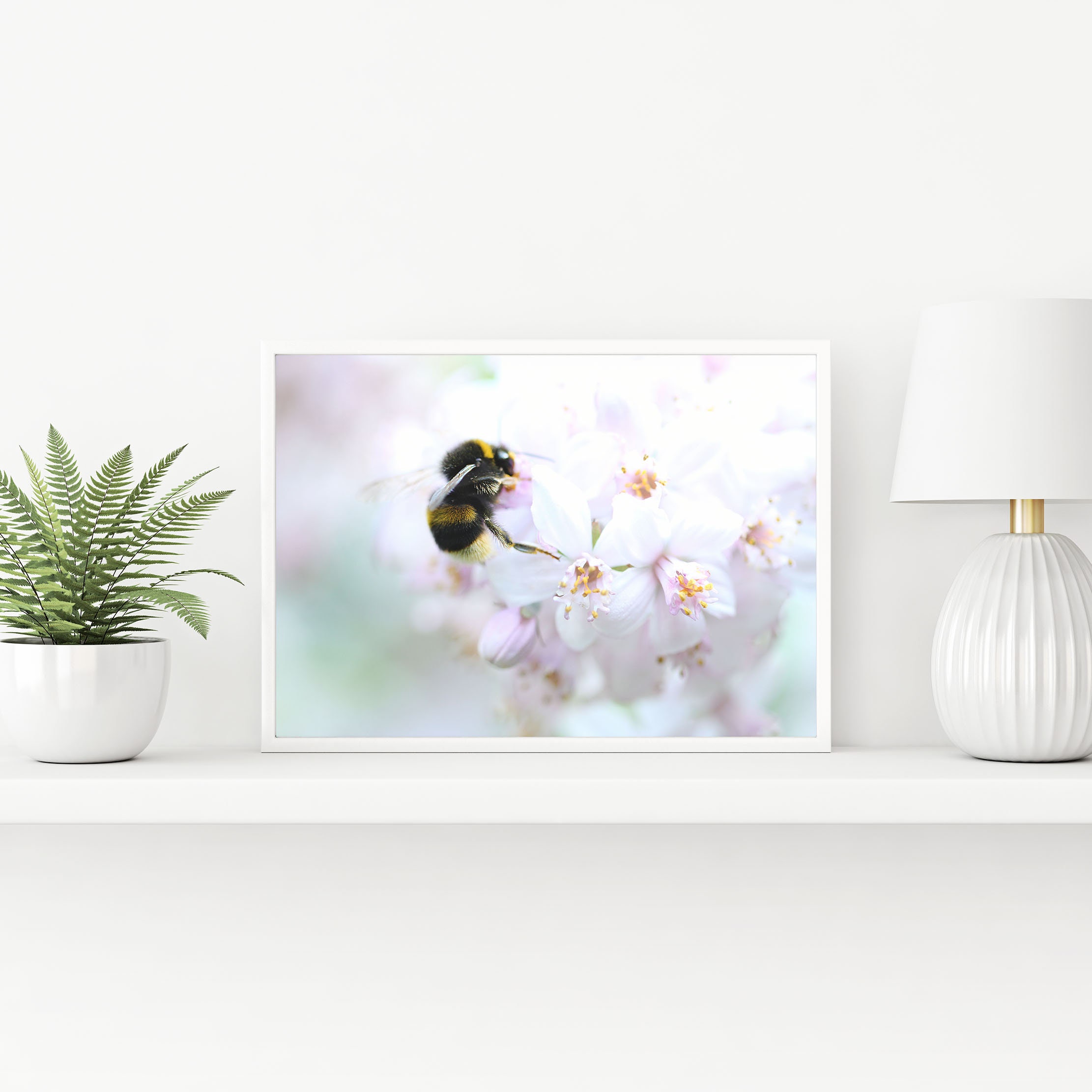 Bee and Pastel Flowers INSTANT DOWNLOAD - Etsy