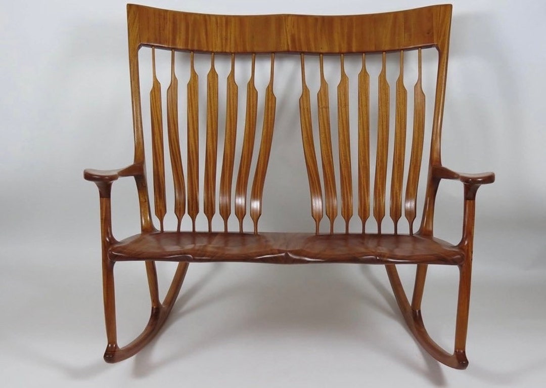 Double Rocking Chair, Rocking Chair, Chair, Custom Made Rocking Chair ...