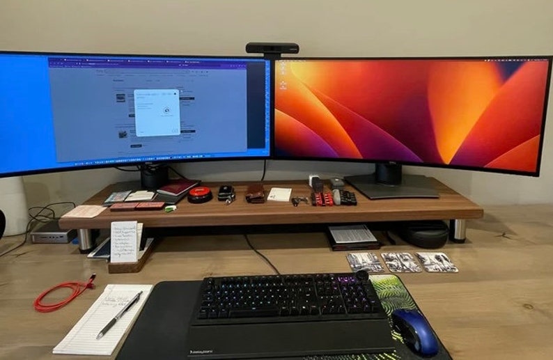 Computer Monitor Stand, Monitor Riser, Computer Stand, Custom Made ...