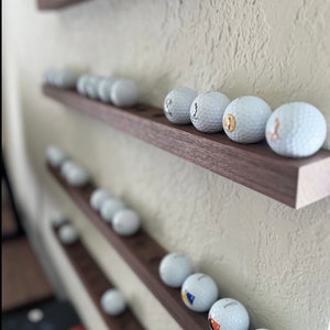 Golf Ball Display Shelf With Floating Shelf Hardware. - Etsy
