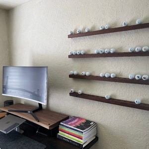 Golf Ball Display Shelf With Floating Shelf Hardware. - Etsy