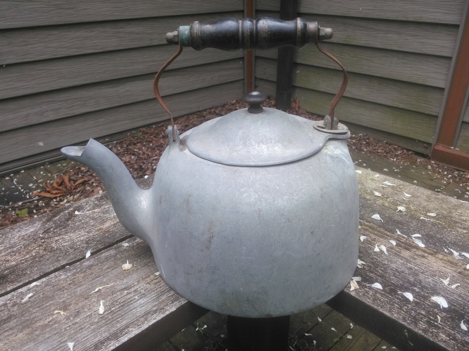 Cast Aluminum Teapot Large Aluminum Teapot Vintage Tea - Etsy