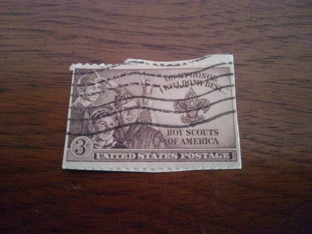 Vintage 3 Cent Boy Scout Stamp - Vintage Stamp - Boy Scouts - Vintage ...