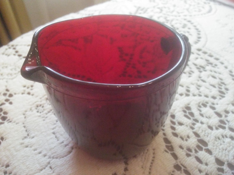 Beautiful Ruby Red Creamer Small Pitcher Creamer Ruby | Etsy