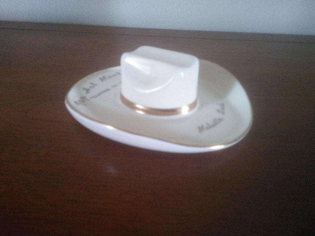 Vintage Ceramic Cowboy Hat - Ceranmic Hat - Medicine Hat - Hycroft ...