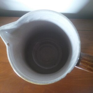 Vintage Brown Stoneware Pitcher - Pitcher - Stoneware Pitcher - Brown ...