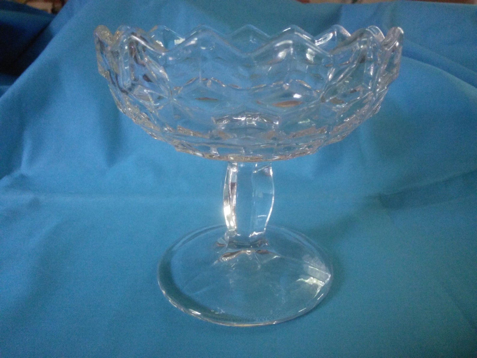 Vintage American Pattern Compote Footed Compote Pedestal - Etsy