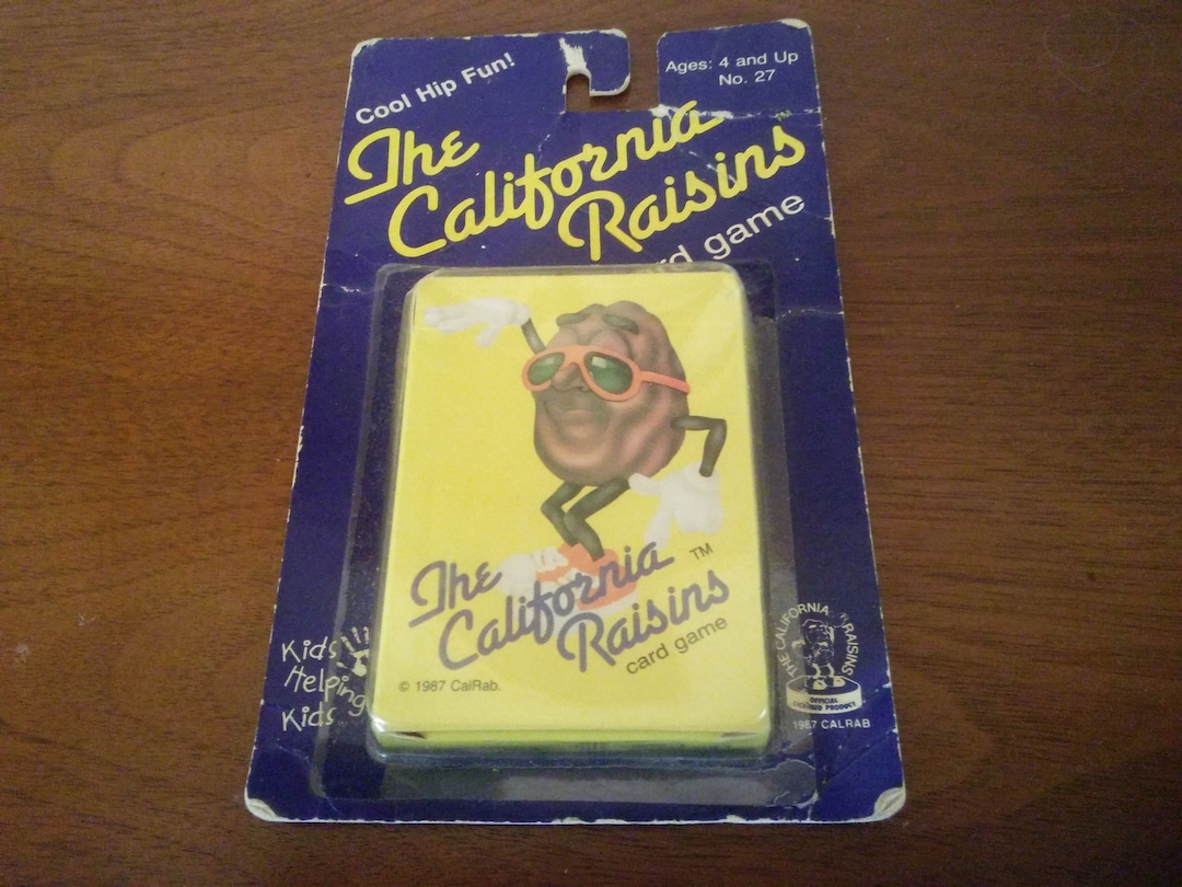 Vintage California Raisin Card Game - California Raisins Card Game ...