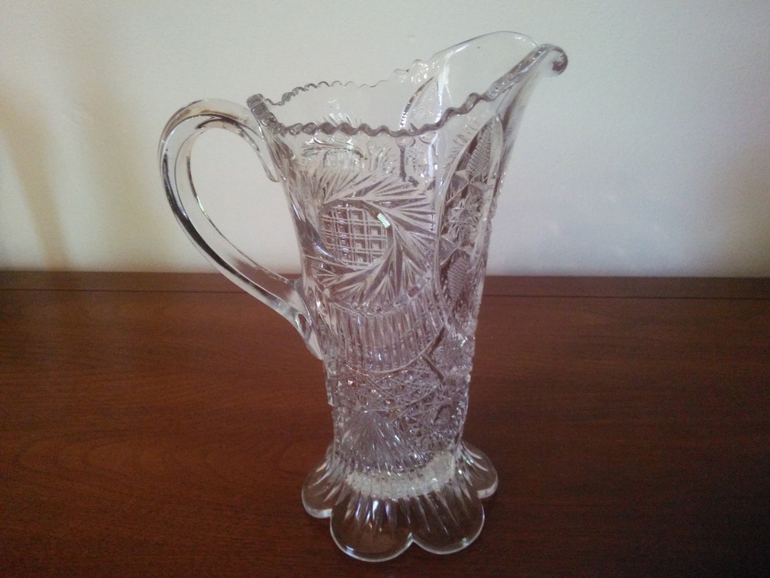 Beautiful Glass Pitcher - Clear Glass Pitcher - Advertising - Let ...