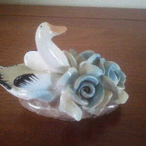 Vintage Swan Salt - Vintage Swan - Swan Figurine - Salt Cellar - Salt ...