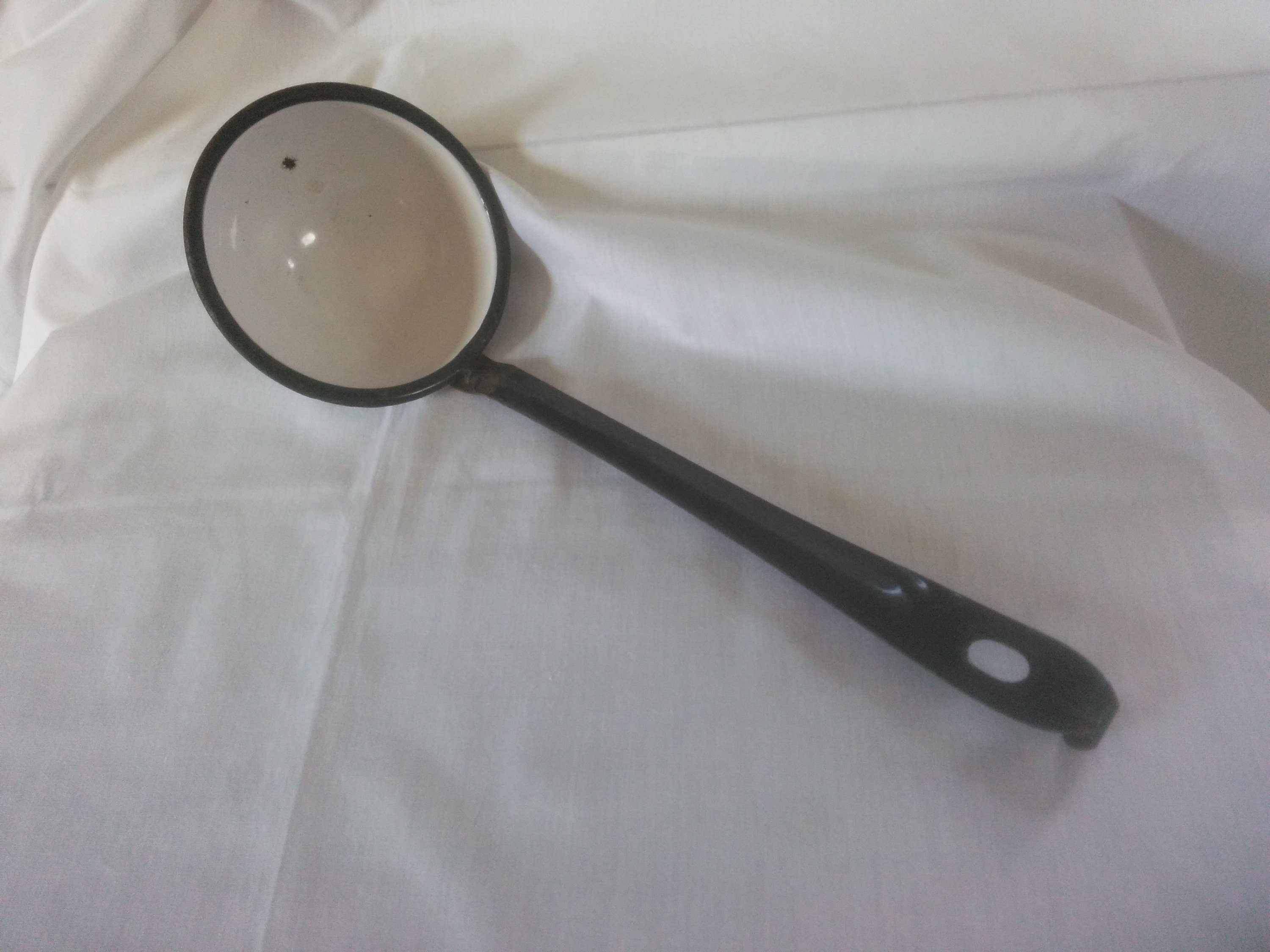 Vintage Enamelware Ladle Enamelware Ladle Dipper | Etsy