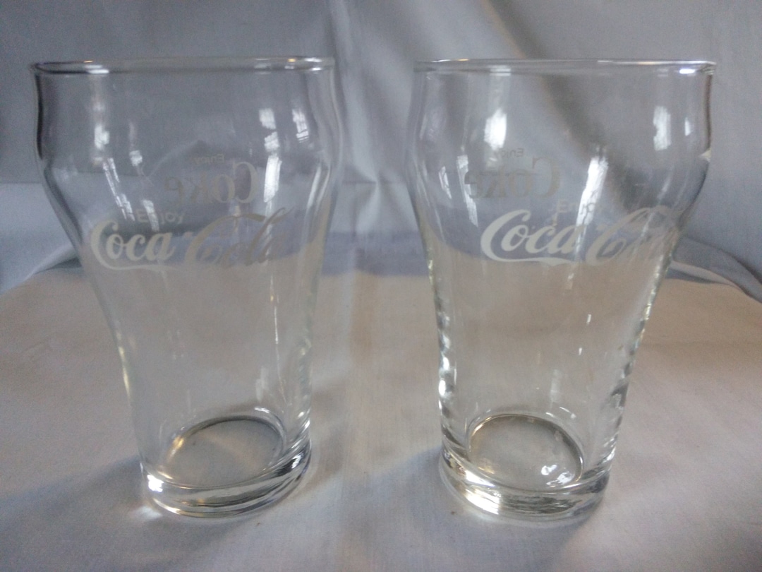 Vintage Pair Of Coke Glasses Coke Glasses Coca Cola Glasses Soda Glasses Coca Cola