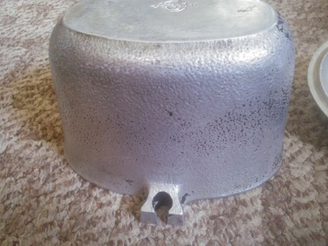 Vintage Century Silver Seal Covered Hammered Aluminum Pot | Etsy